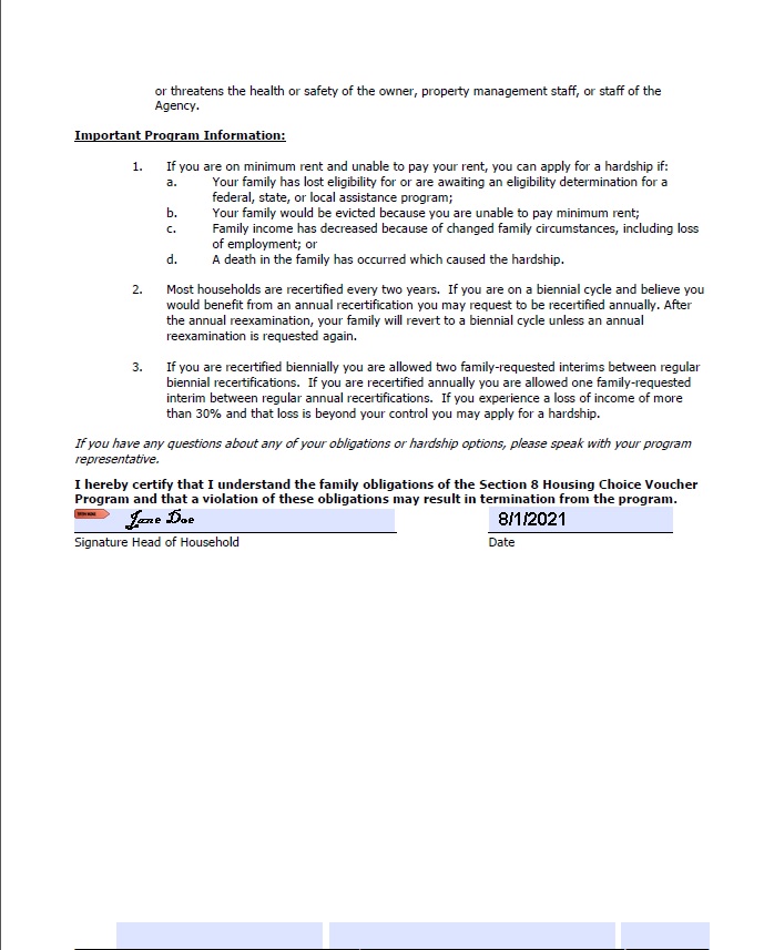 How do I fill out the Family Responsibilities Form? – Metro Housing