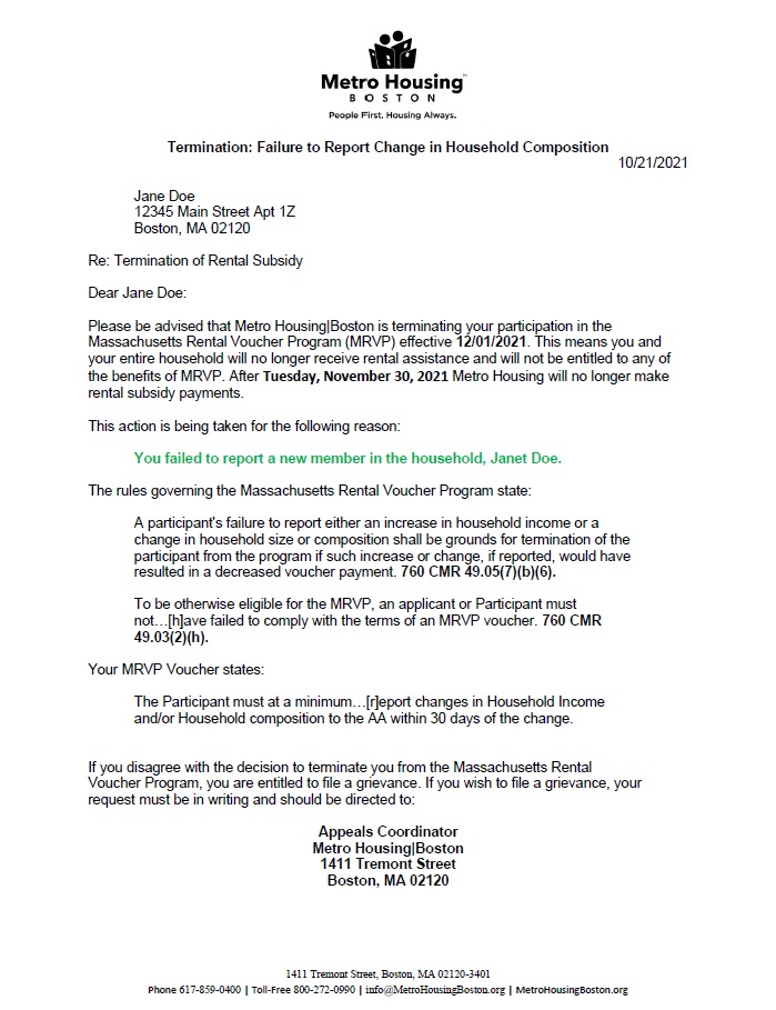 I received a termination letter and don’t know why: Failure to Report ...